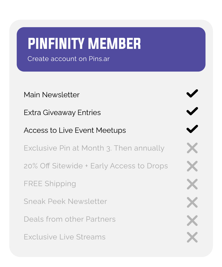 Join Pinfinity+ – Pinfinity - Augmented Reality Collectible Pins